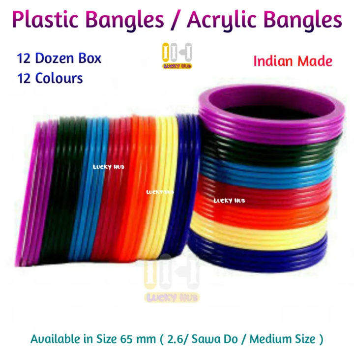 Indian Plastic Bangles – Acrylic Bangles for Girls & Women | Full Box ...