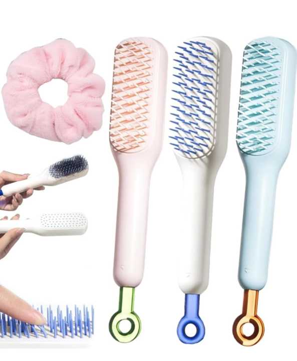 Retractable Magic Comb Hair Cleaning No Hair Damage Anti-Static ...