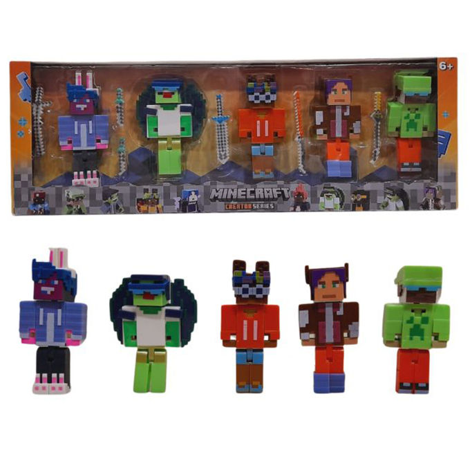 Minecraft Creator Series - Pack of 5 - 5 inches Action Figure Set for ...