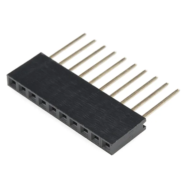 2pcs 10 pin long female Header row Stackable Connector 2.54mm 15mm ...