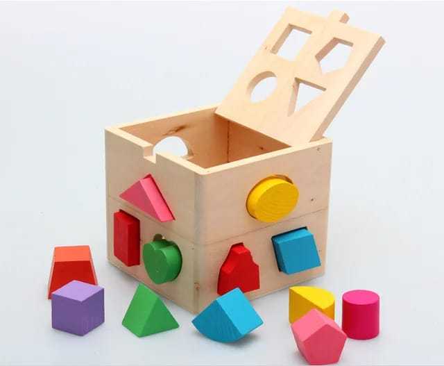 Fifteen Hole Shape - Wooden Geometrical Shapes - Intelligence Box ...