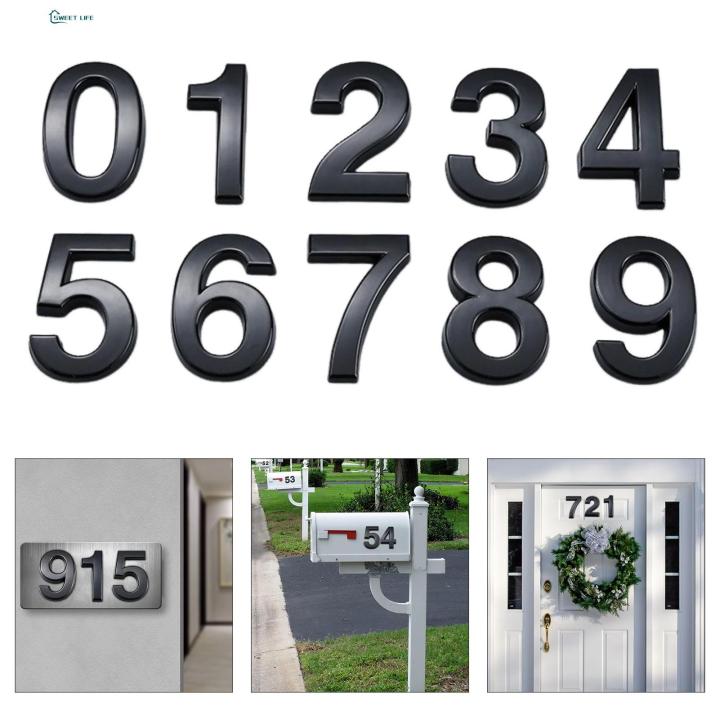Digital House Number Modern Self-adhesive 3d House Number Easy Install ...