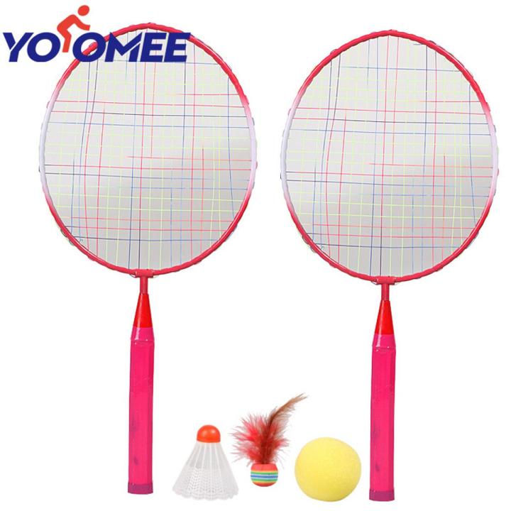 Yoomee 1 Pair Children Tennis Badminton Rackets Ball Set Sports Family ...