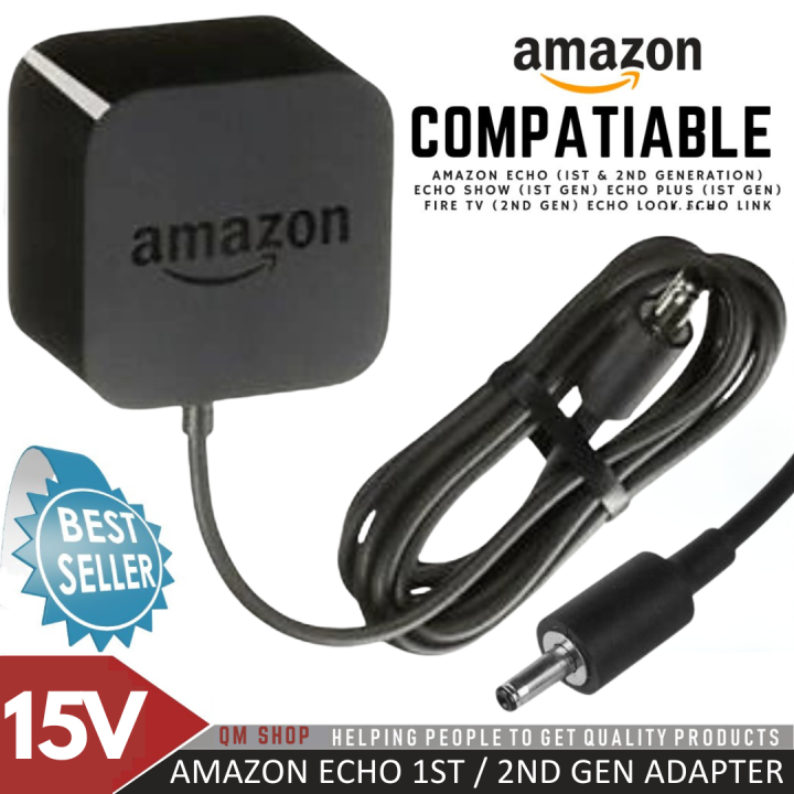 21W Power Adapter for Amazon Echo (1st & 2nd Generation) Echo Show (1st ...