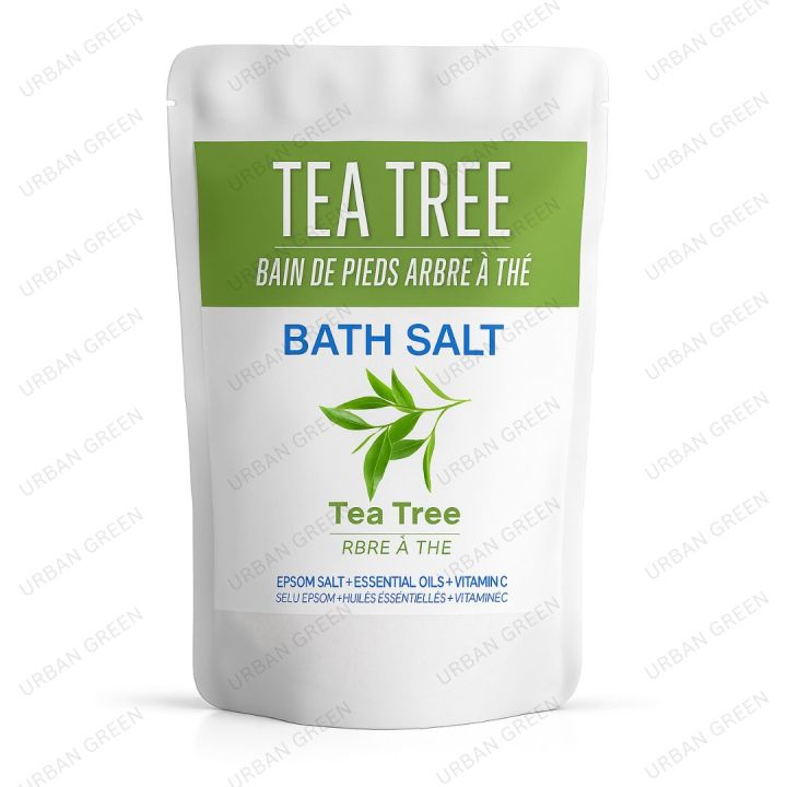 Epsom Bath Salt with Tea Tree – Pure Magnesium Sulfate Crystals Infused ...