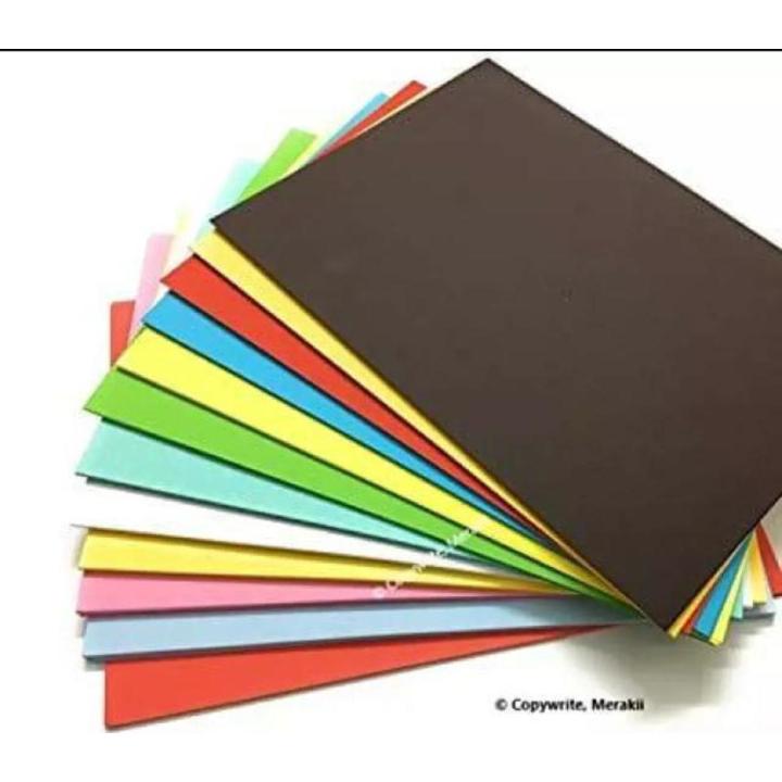 A4 Color Paper 100 Sheets, 10 Multi Colors - A4 Size | Daraz.pk
