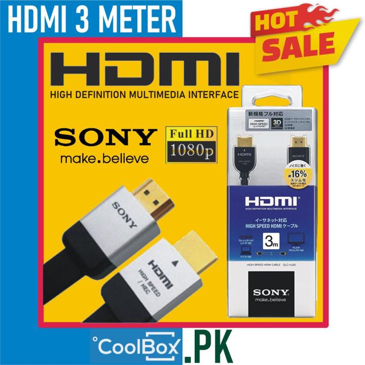 Premium High-Speed HDMI Cable 4K 60P / 4K HDR / Ultra HD / 3D - 3 Meter | Daraz.pk