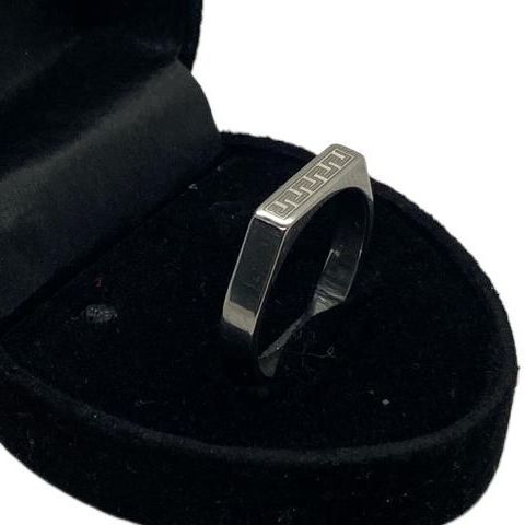 Silver Titanium Challa Ring for Men – Stylish & Durable Greek Design ...