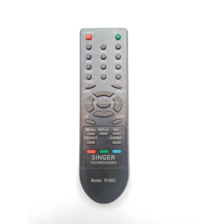 Singer TV Remote Model Rm-166D | Daraz.pk