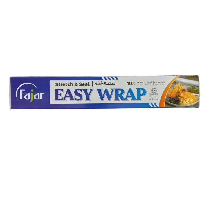 FAJAR EASY CLING WRAP 100SQ Plain Transparent Cling Wrapping Film ...