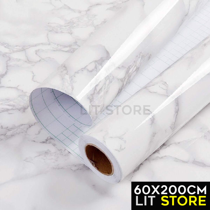 Self Adhesive Marble Sheet Sticker 60cm x 100cm, 200cm PVC Waterproof ...
