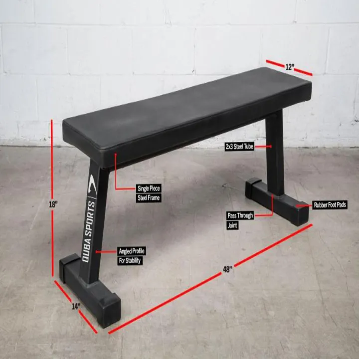 Flat Weight Bench, Sit-up Abdominal Exercise Workout Bench - 1,200 lb ...