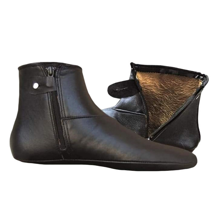 Moza 100% Genuine Leather 'A' Quality Socks Warm Fabric inside for Cold ...