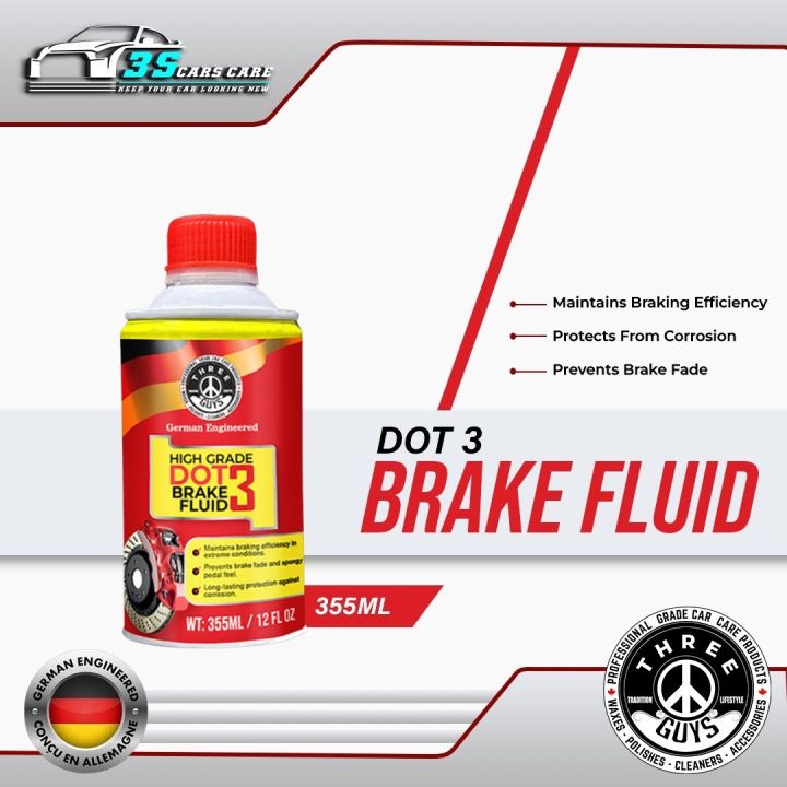 THREE GUYS High Grade Brake Fluid DOT 3 – German Engineered | Heavy ...