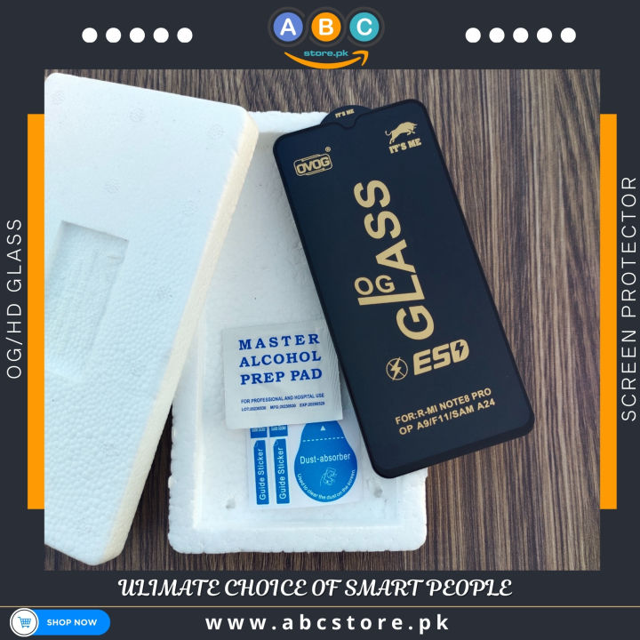 Samsung Galaxy A24 (4G), OG/HD Tempered Glass Screen Protector for A24 ...