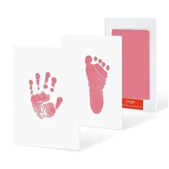 Baby DIY Hand And Footprint Kit Ink Pad Newborn Handprint Souvenir ...