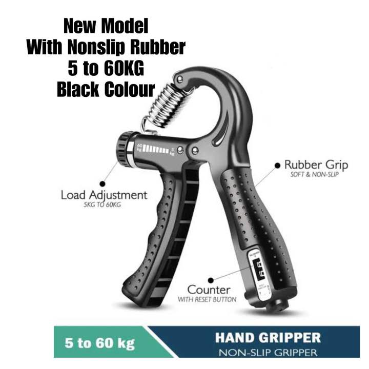 Hand Gripper Adjustable 60KG to 100KG with Counter | Hand Gripper for ...