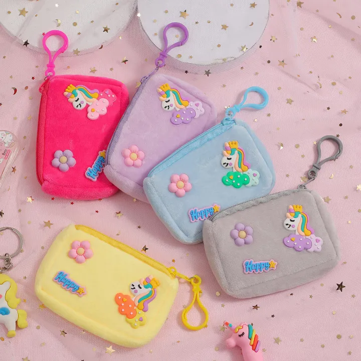 Coin Purse Cute Flower Cartoon Wallet Square Headphone Pouch for ...
