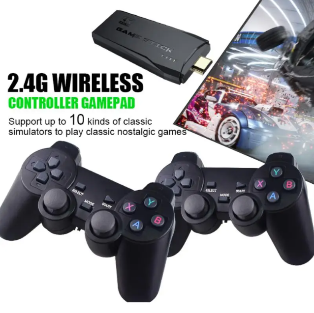 ORIGINAL M8 Wireless Retro Game Console M8 | Plug and Play Video Game Stick | Built in 10000 ...