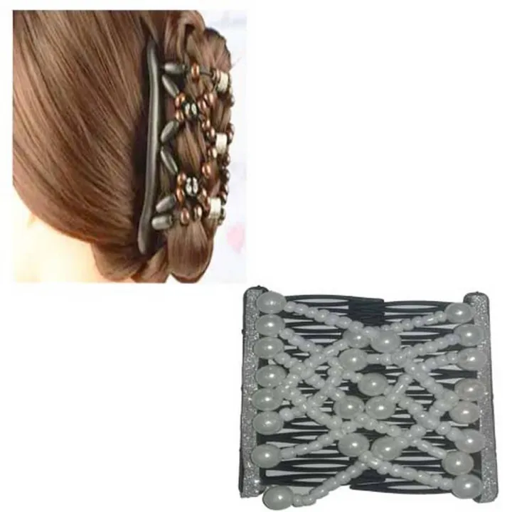 Net World Double Beaded Hair Magic Hair Combs-White | Daraz.pk