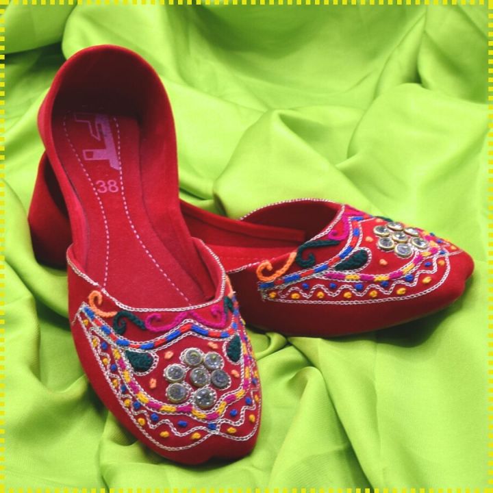 Red New Khussa for women KH0576 | Daraz.pk