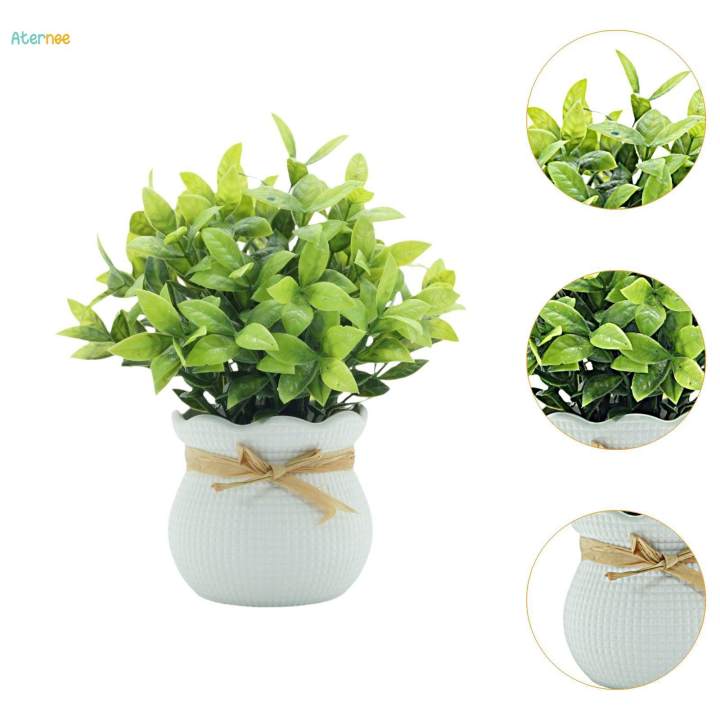Small Fake Plants Decorative Table Centerpiece Faux Plants Artificial ...