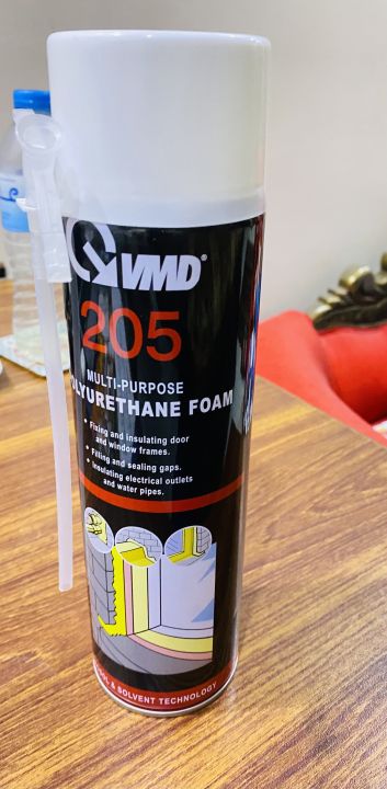 VMD 205 Multi-purpose Polyurethane Foam Spray, PU Foam Crack filler construction foam 500ml ...