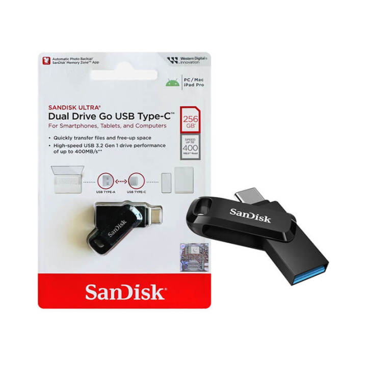 SanDisk USB 32GB 64GB 128GB 256GB 512GB Type c Flash Drive Ultra Go ...