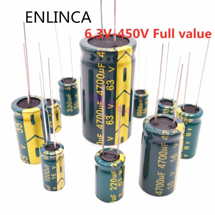 High Frequency Electrolytic Capacitor 16V 25V 35V 50V 63V 100V 200V 400V 20% 100UF 220UF 330UF ...