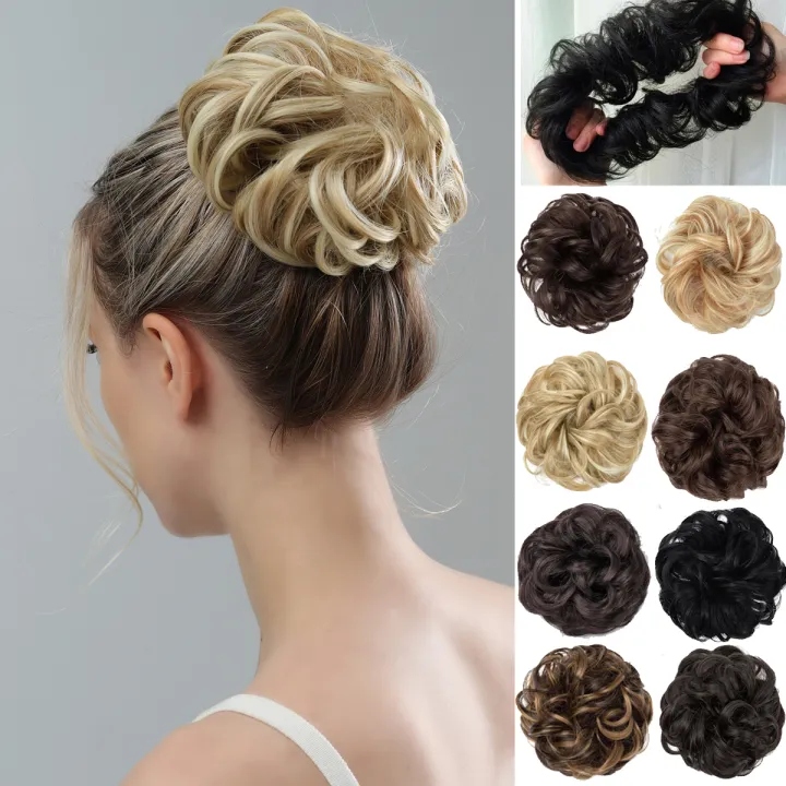 New Arrival Synthetic Bun Extensions Messy Scrunchies Hair Care Pieces ...