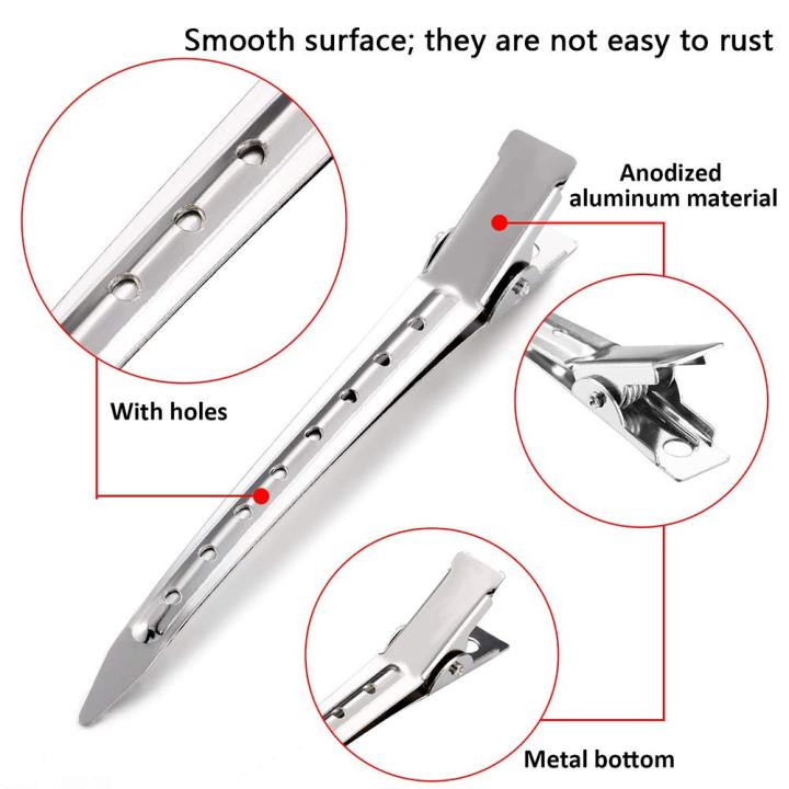 Professional Soft-Touch Sectioning Clips for Effortless Hair Styling ...
