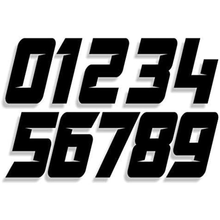 Number Plate Decals | Decals With Your Custom Number & Color Choice ...