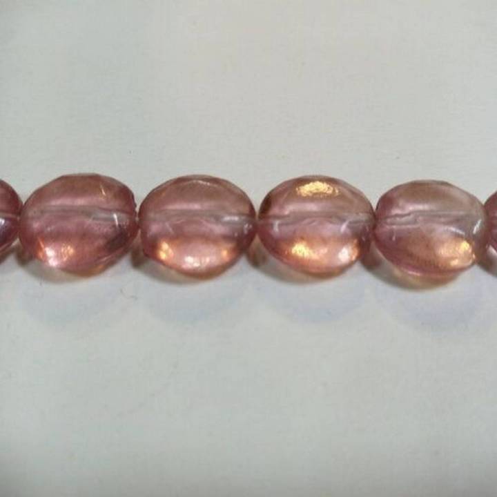Peach colour oval shape baiza stone string size is 15/20 for sale in ...