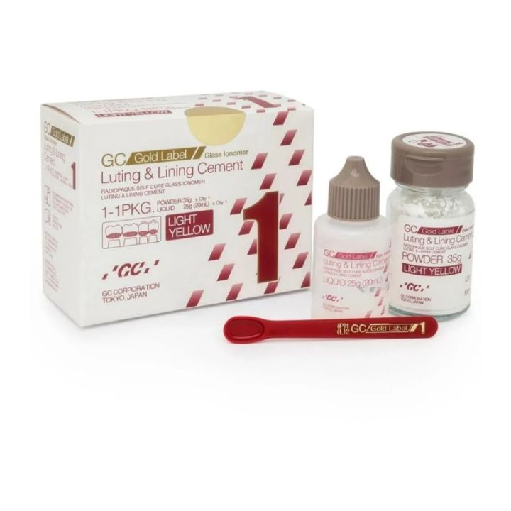 GC Gold Label 1 Luting & Lining Cement – Premium Glass Ionomer Bonding ...