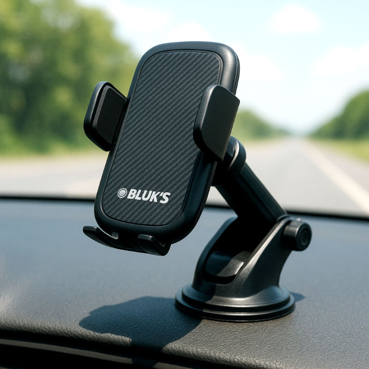 BLUK’S BX-321 Universal Car Phone Holder – 360° Rotation, One-Click ...