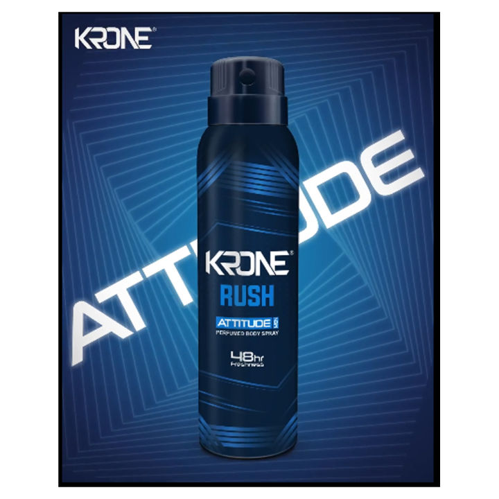 Krone Attitude Rush Perfumed Body Spray For Men – 150 ml | Daraz.pk