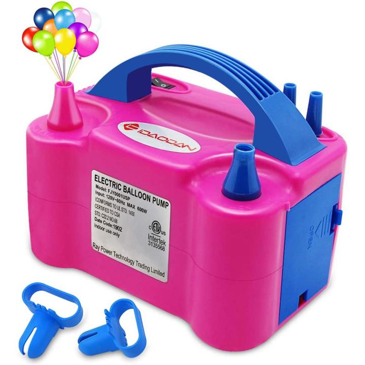 Electric Balloon Pump Double Air Hole Pump 73005 Electric Inflator ...