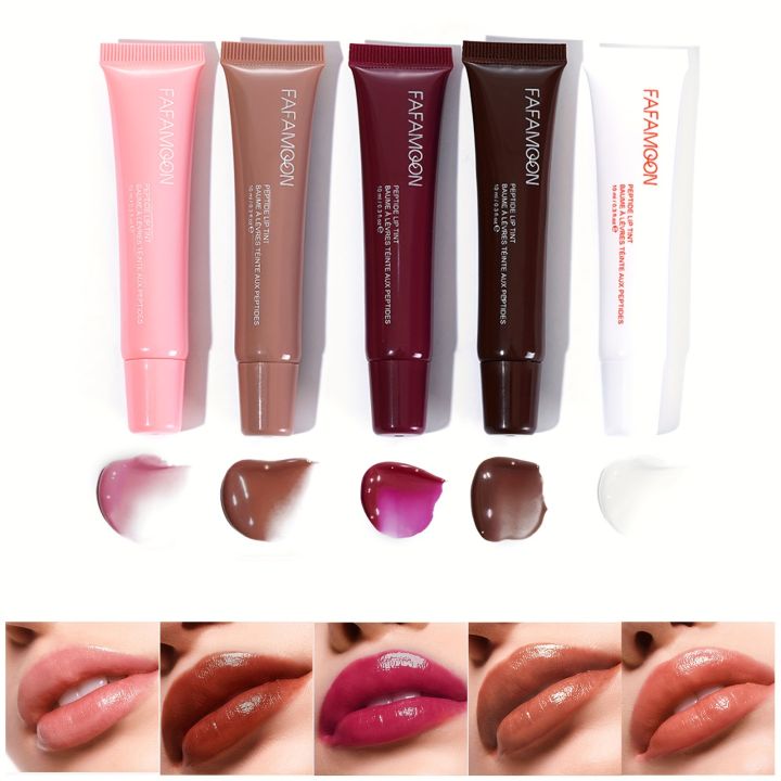 5-color glossy lip balm, moisturizing, hydrating and lightening lip ...