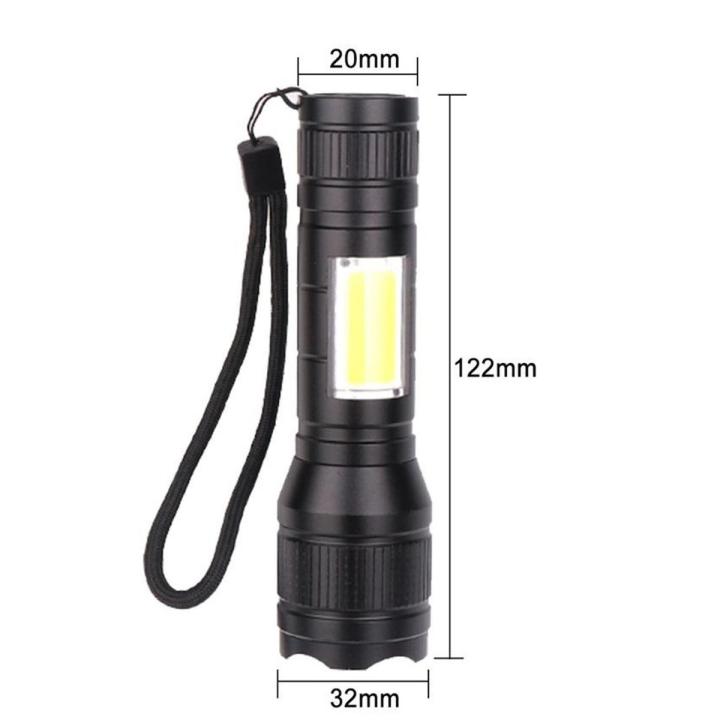 Military LED Zoom-able Mini Flashlight | Daraz.pk