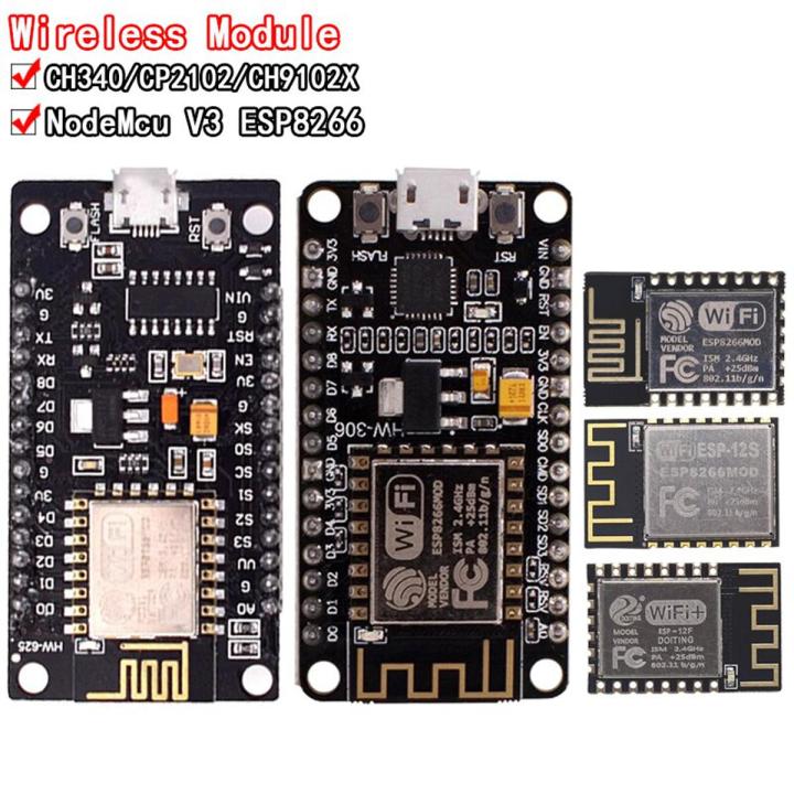 Wireless Module CH340/CP2102/CH9102X NodeMcu V3 V2 Lua WIFI Internet of Things Development Board ...
