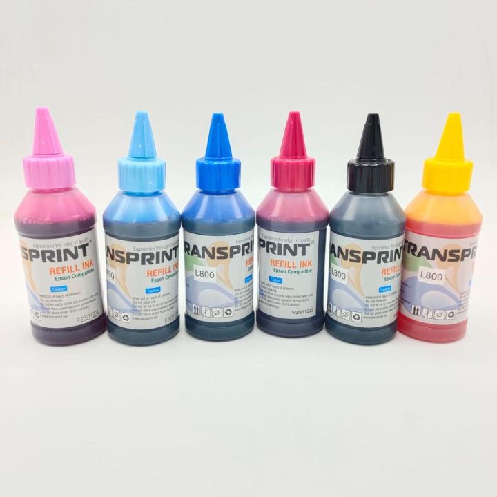 Transprint 6-Color Ink Set for Epson 6-Color Inkjet Printers - Cyan ...
