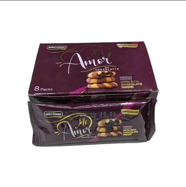 Bisconni Biscuit Mi Amor Chocolatto (8 Packs)Premium chocolate‑filled ...