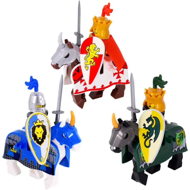 Animals Horse Mount Knights War Horse mini Action Figures Model ...