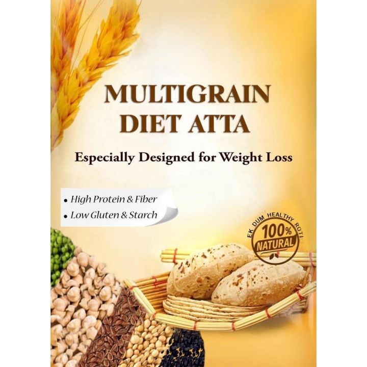6-Lbs Multigrain Diet Atta | Multigrain Flour | Multigrain Atta | Sugar ...