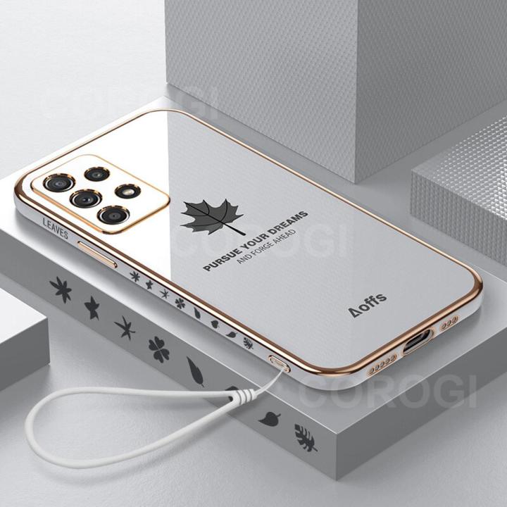 Maitus for Samsung Galaxy A72 Back Cover + Lanyard Luxury 6D Plating ...