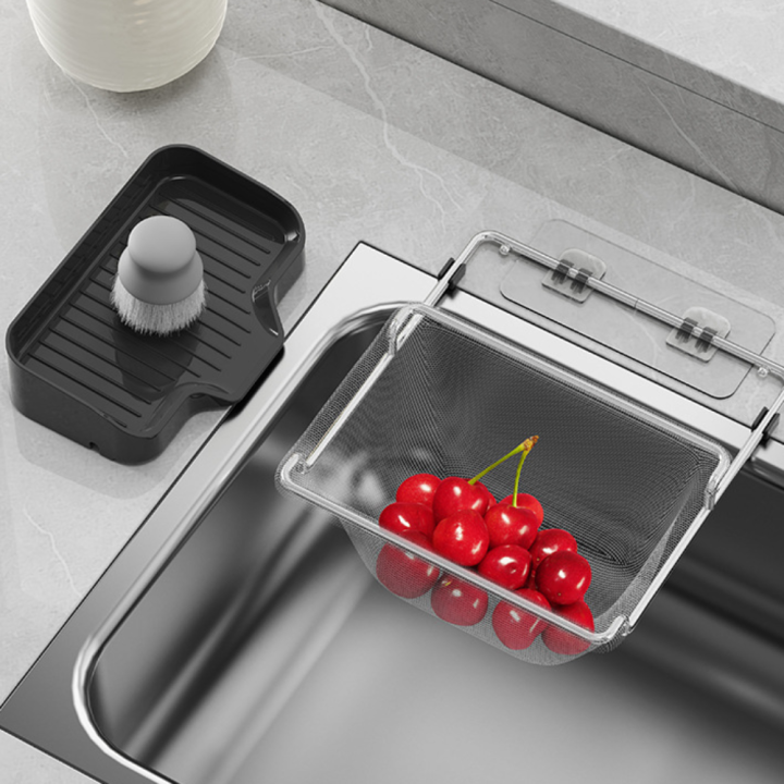 Easy To Install Strong Bearing Sink Filter Rack Rust-proof Detachable ...