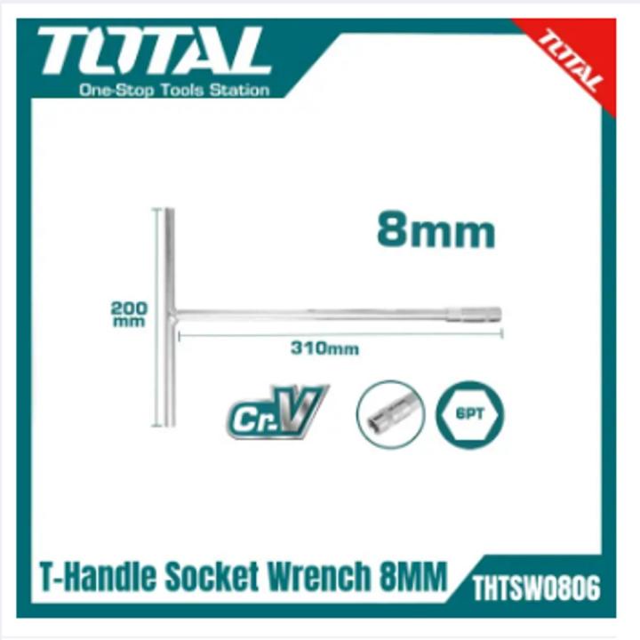TOTAL T-Handle Socket Wrench 8MM THTSW0806 | Daraz.pk