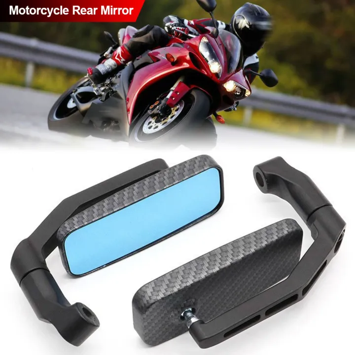 AKE Motorcycle Universal Rear view Pattern Handlebar Mirror Modified ...
