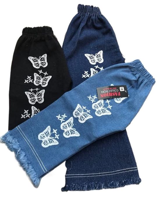 kids Flapper jeans it's available for 2-6 years old girls it's elastic ...