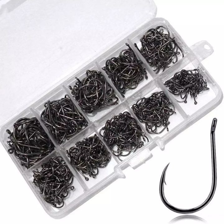 100 Fish Hooks Ten Grid Box | Daraz.pk